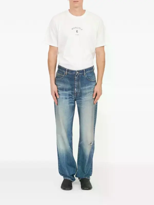 MAISON MARGIELA Distressed Trousers - Blue