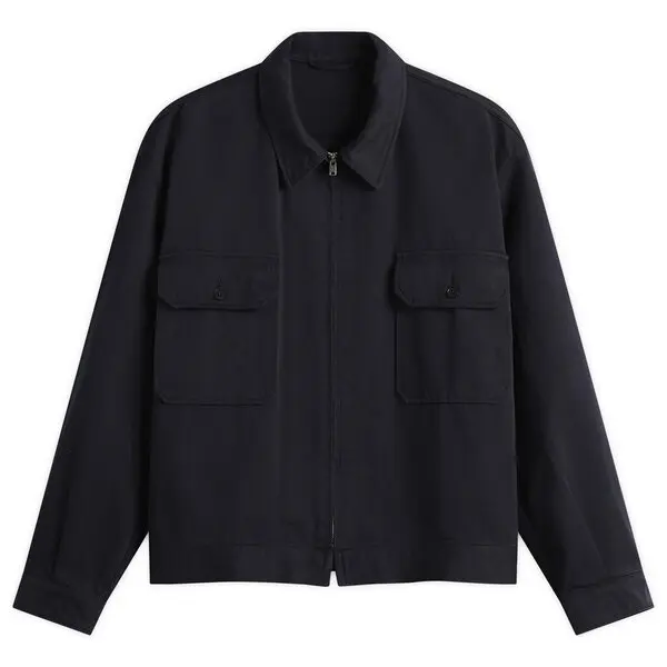 KAPTAIN SUNSHINE Zip-up Shirt Jacket - Navy