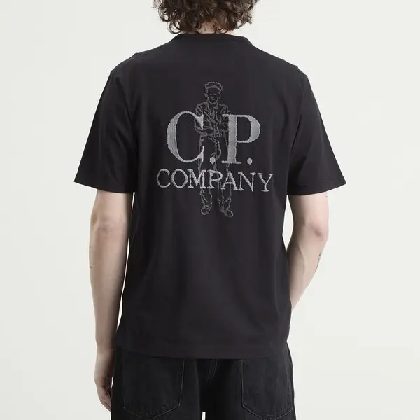 C.P. COMPANY Embroidered Sailor 1020 T-shirt - Black