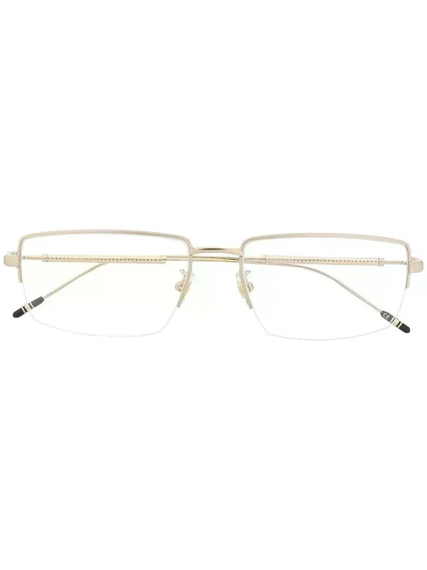 Montblanc Rectangle-frame Glasses - Gold