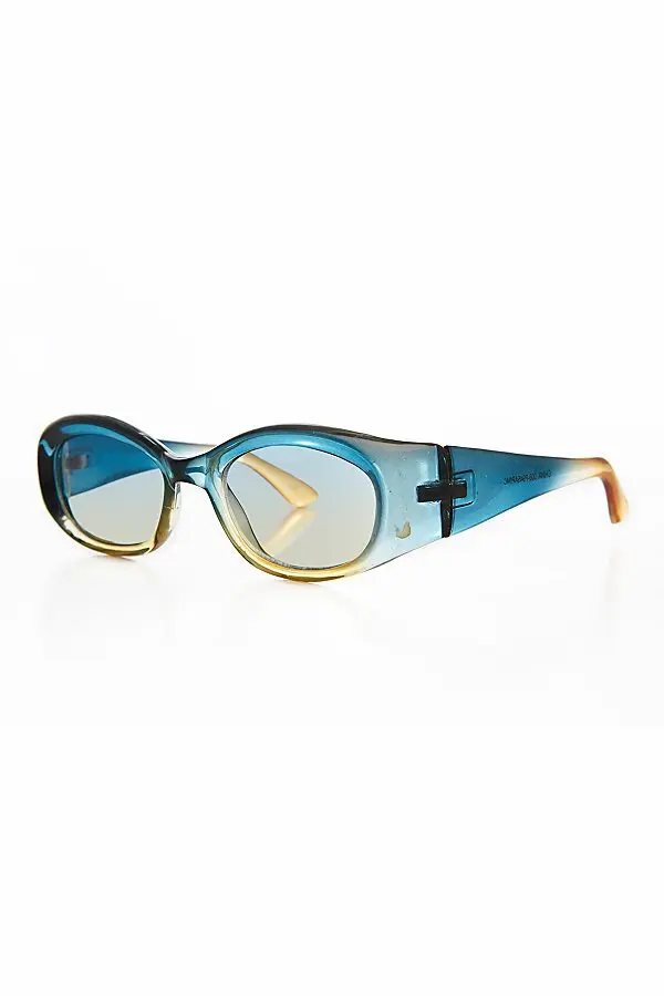 SUNGLASS MUSEUM Vintage Flavia Sunglasses Selected By - Blue And Yellow