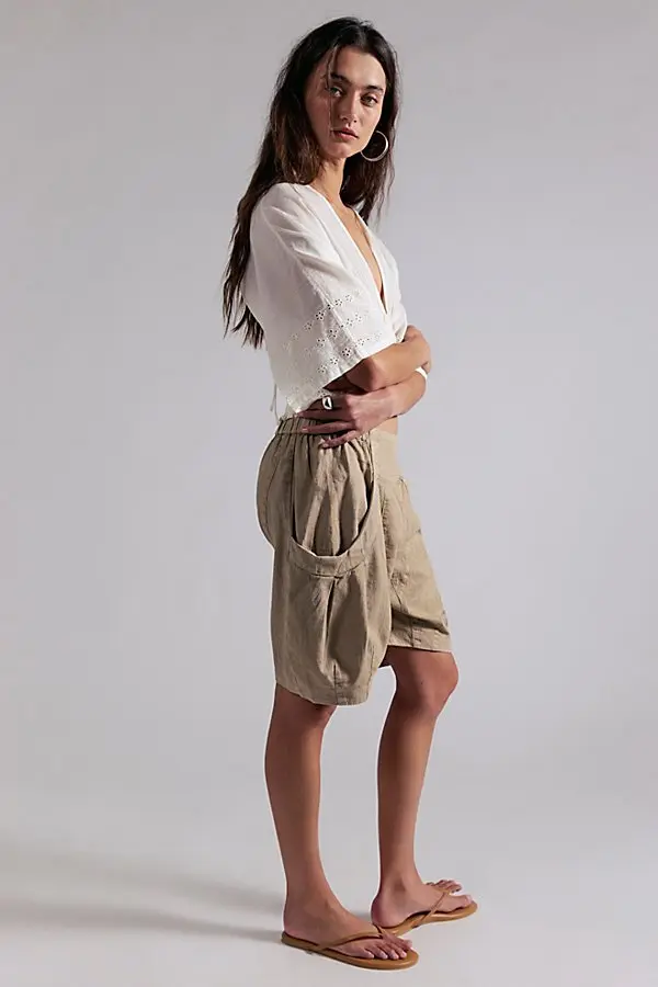 Free People Bay Pull-on Harem Shorts