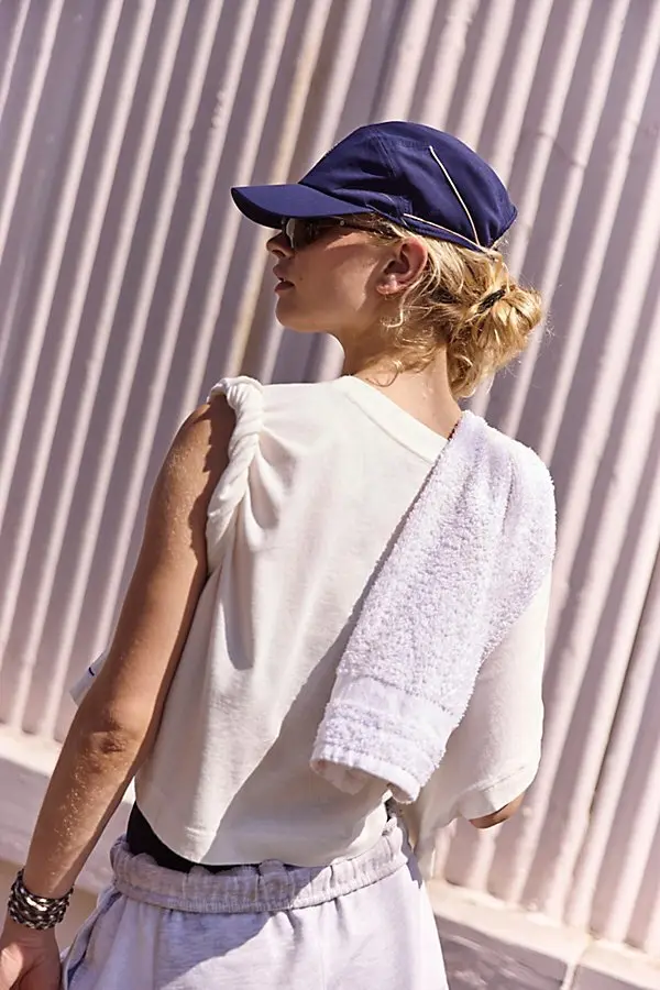 Free People Bungee Buti Panel Cap - Navy Combo