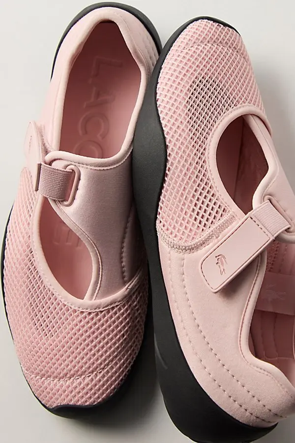Lacoste Low Mystere Sneakers - Light Pink/black