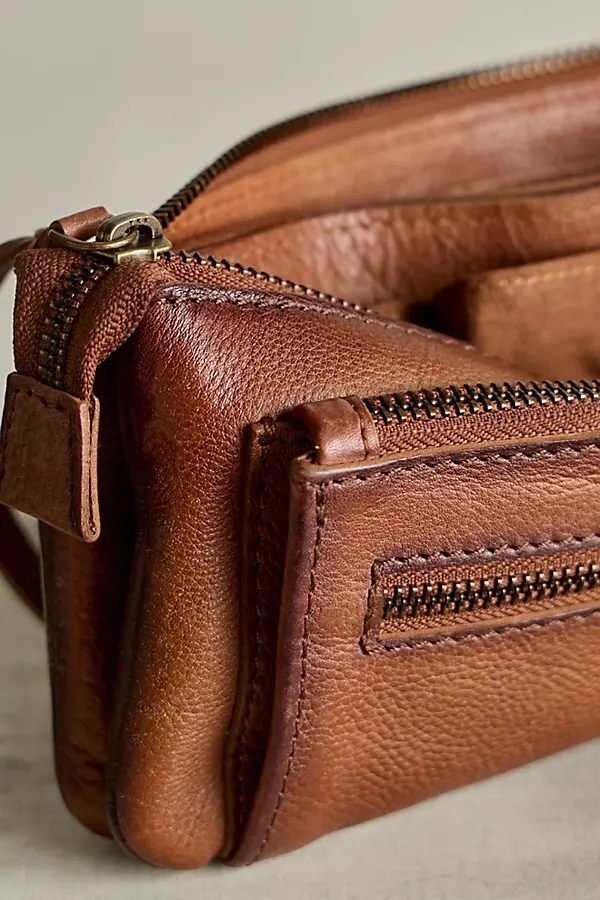 Free People We The Free Emerson Pocket Belt With Removable Pouch - Cognac