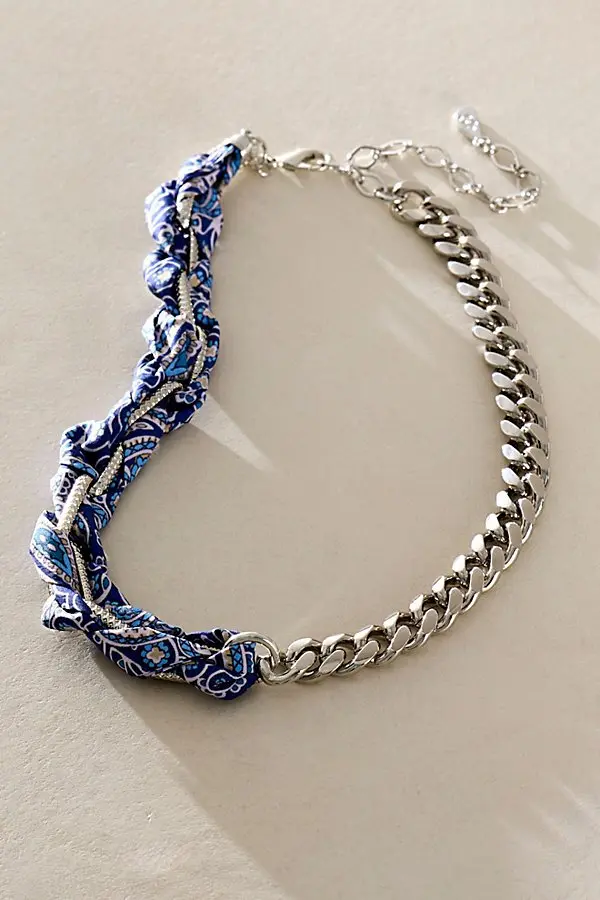 ARIANA OST Shiloh Choker - Blue Paisley