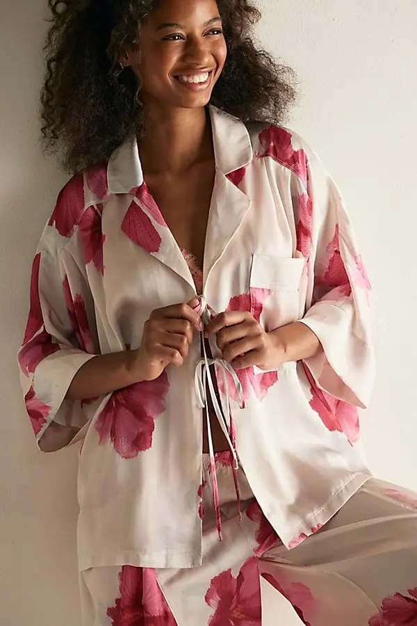 Free People Another Chance Sleep Shirt - Soft Rose