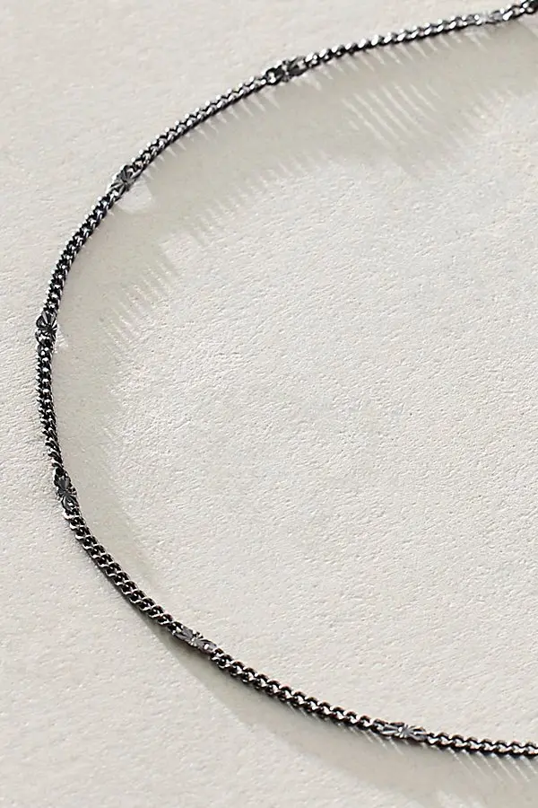 Free People Flora Anklet - Hematite