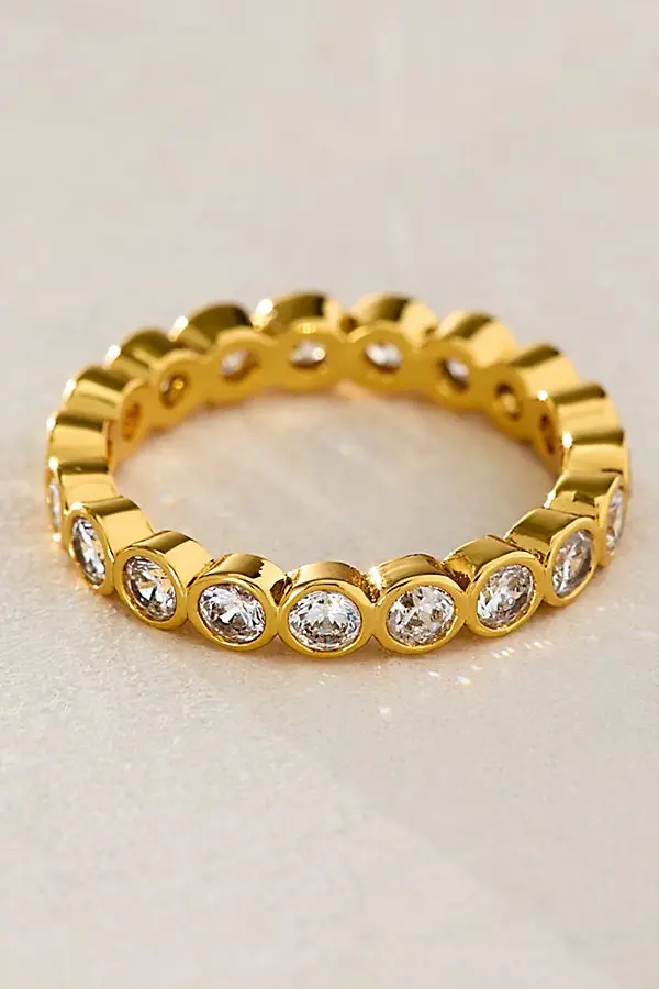 BRENDA GRANDS Tennis Eternity Ring - Gold