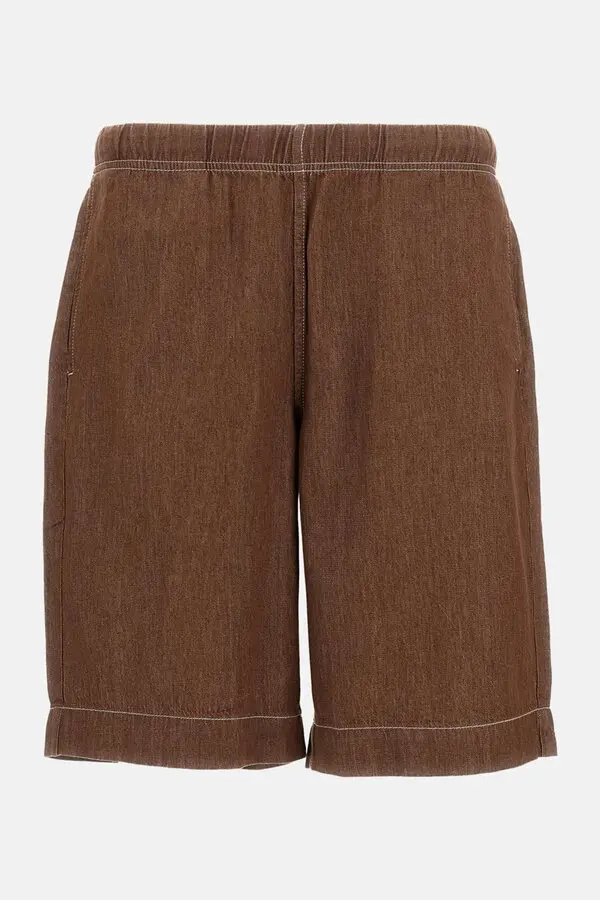 Paul Smith Cotton Bermuda Shorts - Brown