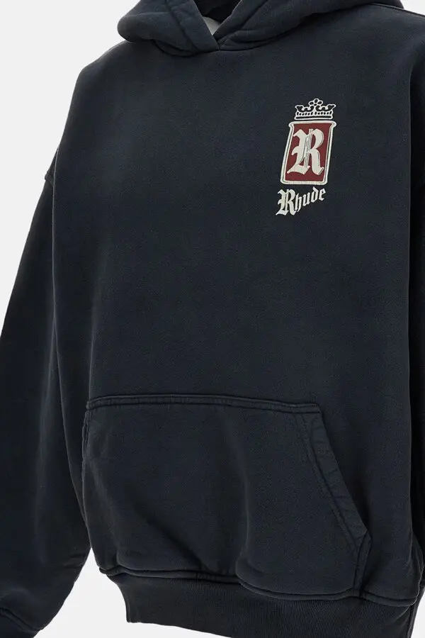 Rhude Cotton Hoodie - Black