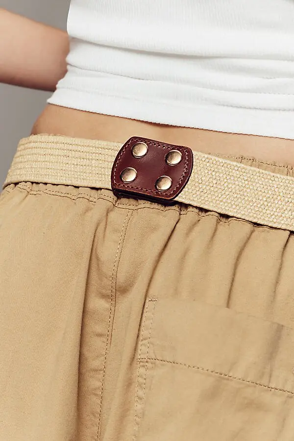 Anthropologie Knotted Raffia Belt