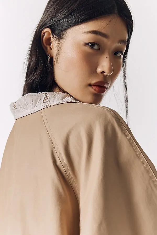 Anthropologie Bubble-hem Anorak Jacket