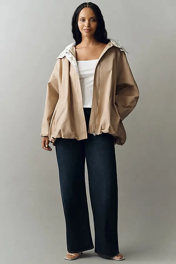 Anthropologie Bubble-hem Anorak Jacket