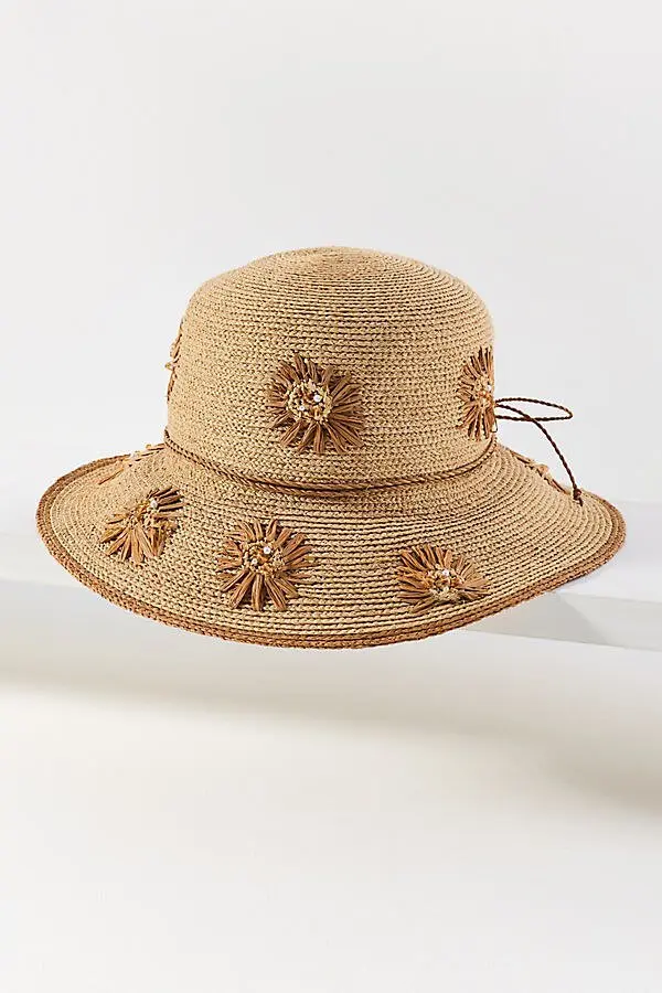 CHEVEUX CORP. Raffia Bucket Hat - Neutral