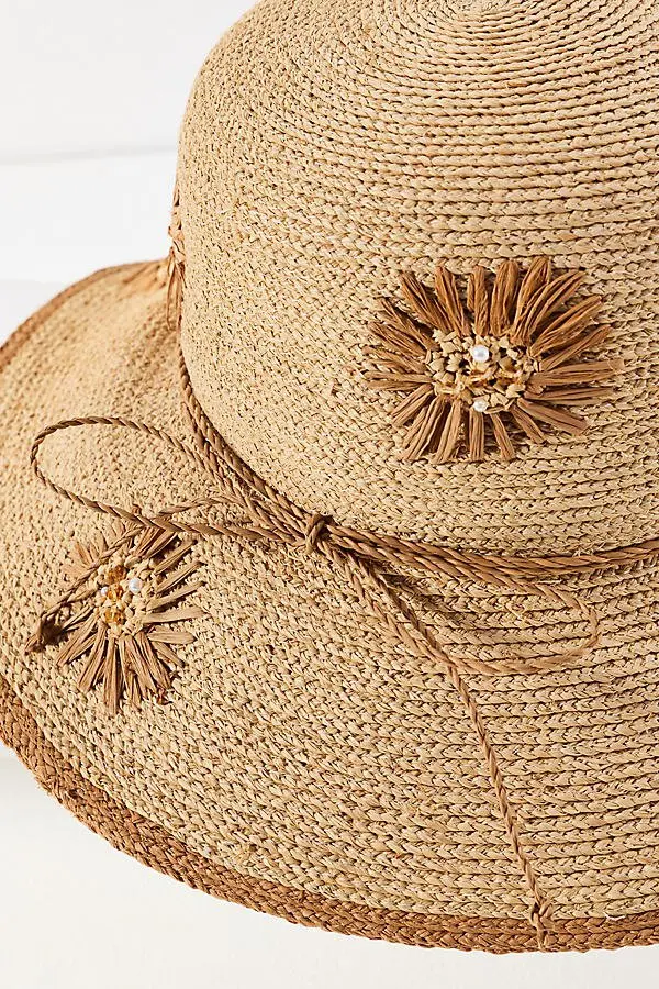 CHEVEUX CORP. Raffia Bucket Hat