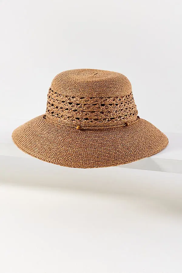 CHEVEUX CORP. Raffia Sun Hat - Neutral