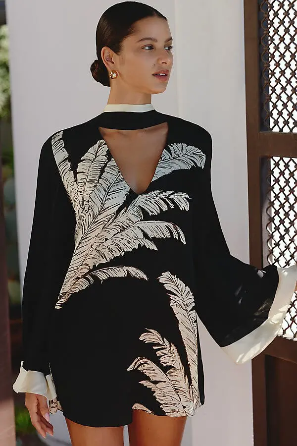 HERMANT & NANDITA Palm Mini Kaftan
