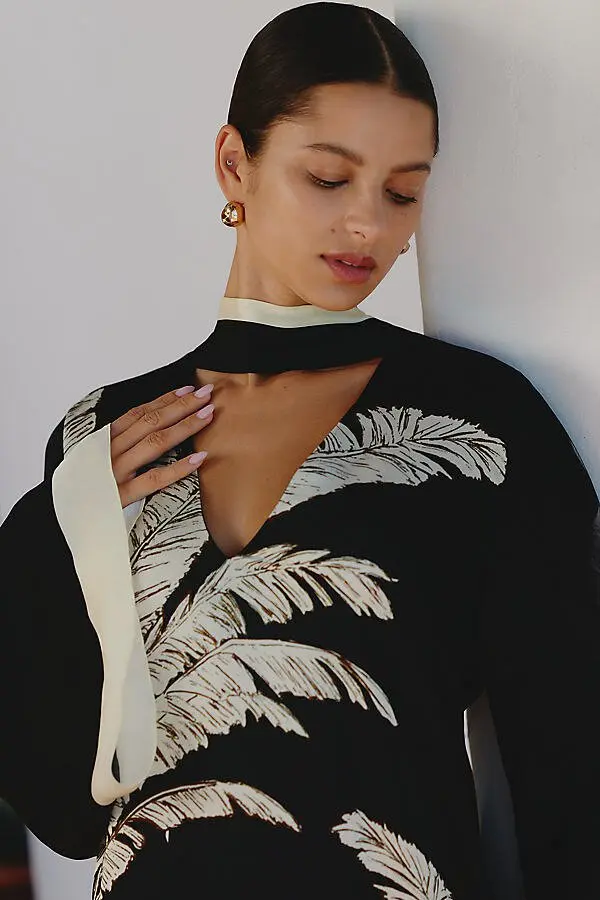 HERMANT & NANDITA Palm Mini Kaftan