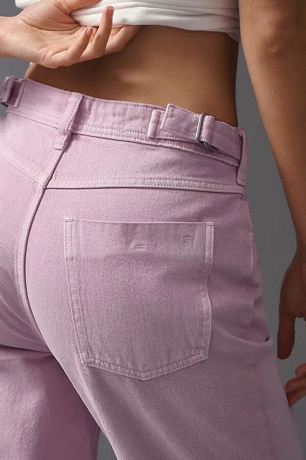 PILCRO Celeste Mid-rise Relaxed Jeans - Medium Pink