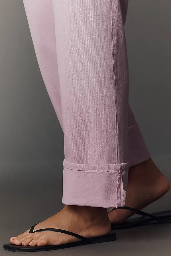 PILCRO Celeste Mid-rise Relaxed Jeans - Medium Pink