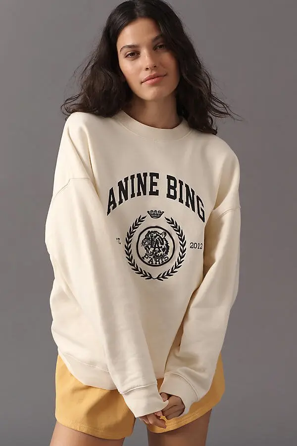 ANINE BING Miles Sweatshirt - Yellow