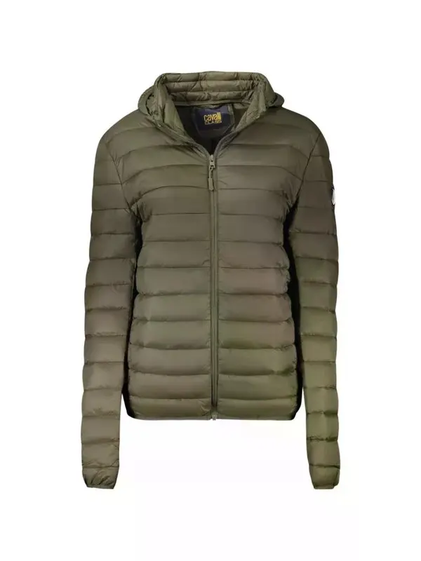 Roberto Cavalli Quilted Hooded Jacket - Green