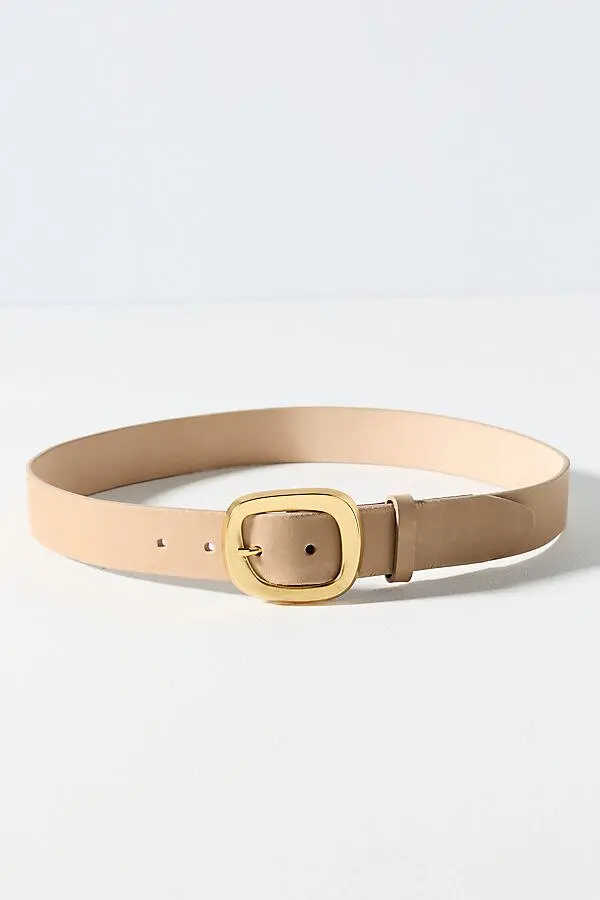 Rag & Bone Asymmetric Buckle Belt - Taupe