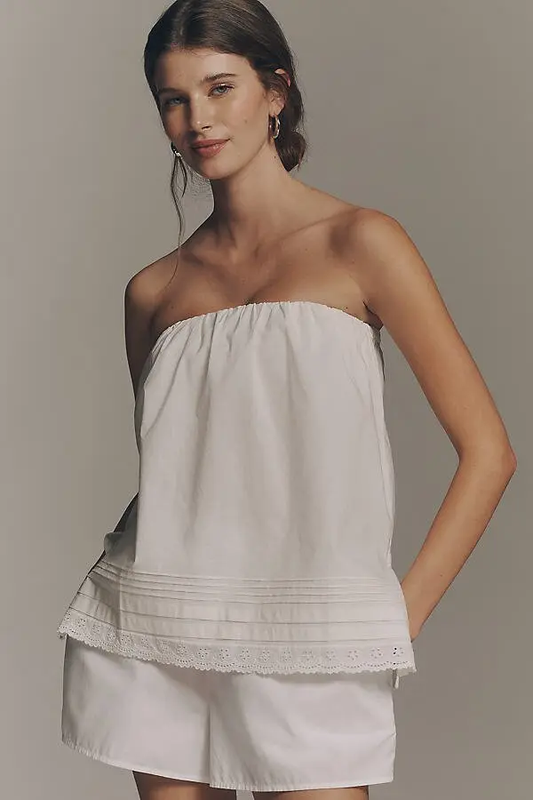 Faithfull The Brand Filomena Strapless Top - White
