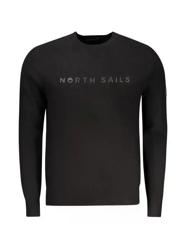NORTH SAILS Logo-print Crew-neck Sweater - Black