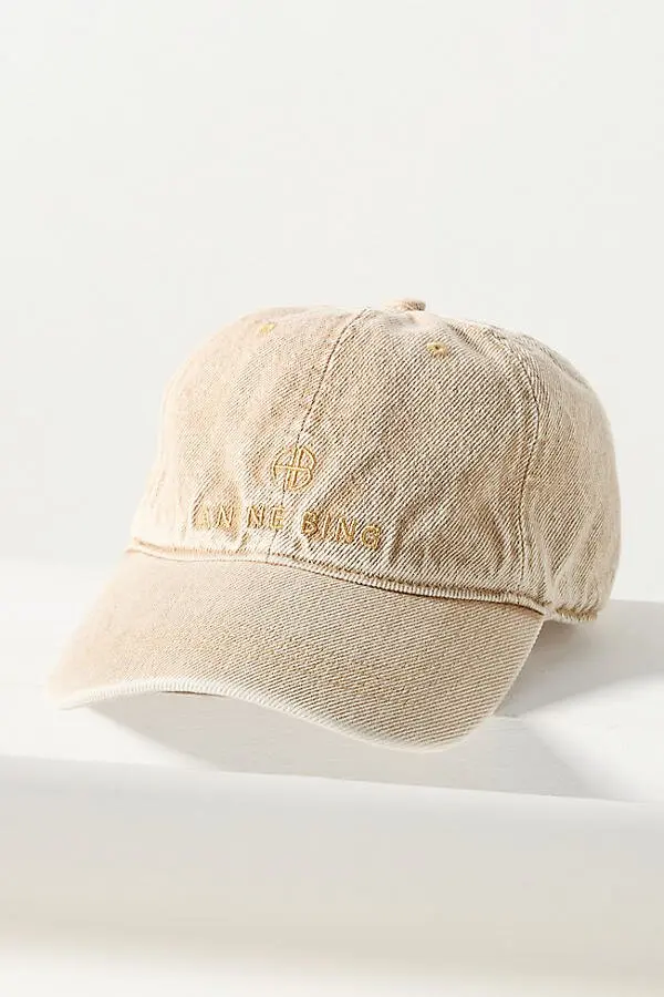ANINE BING Jeremy Baseball Cap - Butter Yellow