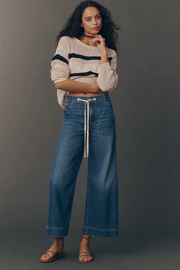 Joe's Jeans Madeleine Drawstring Wide-leg Jeans - Courage
