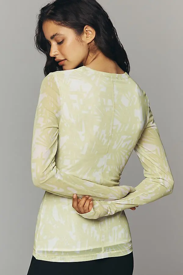 Rag & Bone Yana Long-sleeve Mesh Top