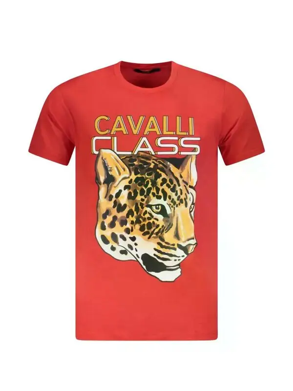 Roberto Cavalli Logo-print T-shirt - Red