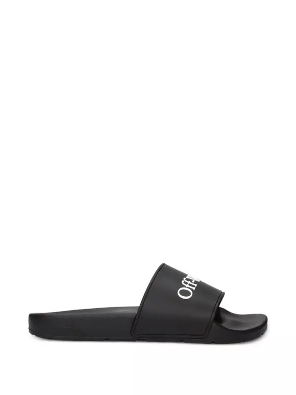 Off-White Logo-print Sandals - Black