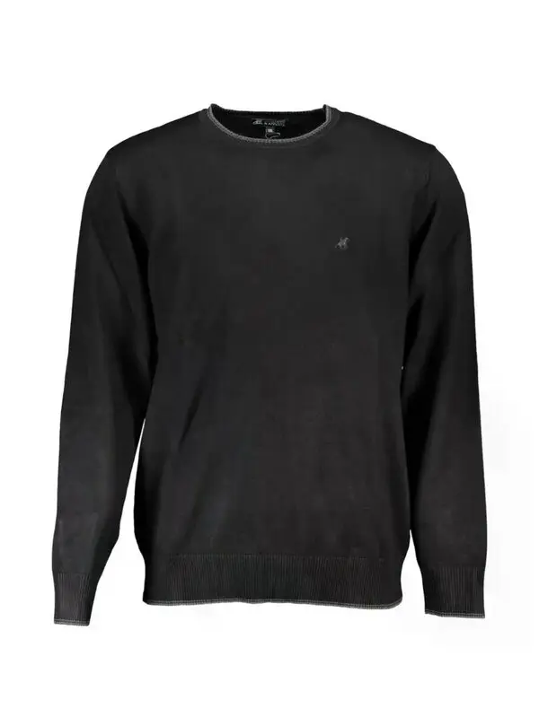 U.S. Grand Logo-embroidered Cotton Sweater