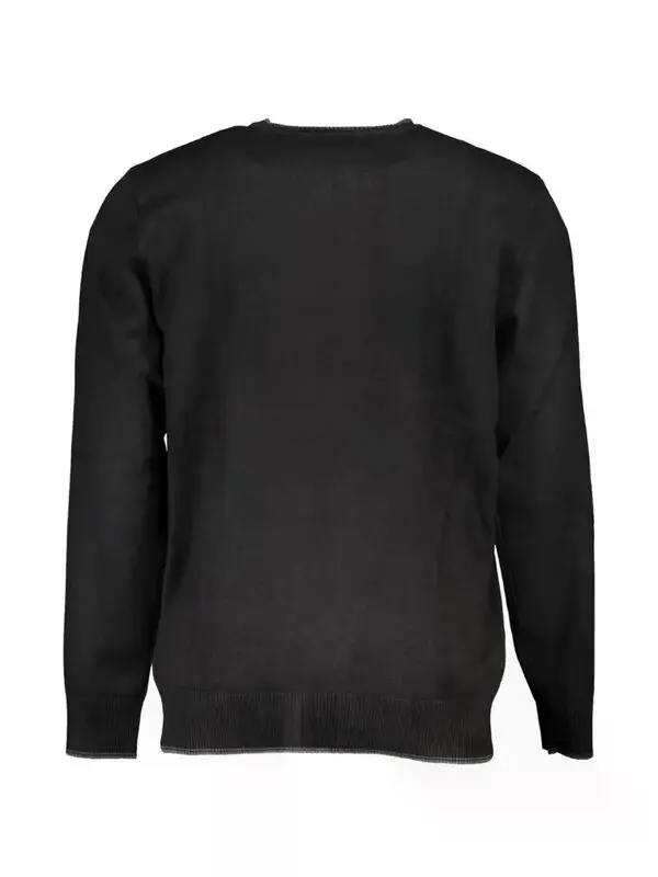U.S. Grand Logo-embroidered Cotton Sweater