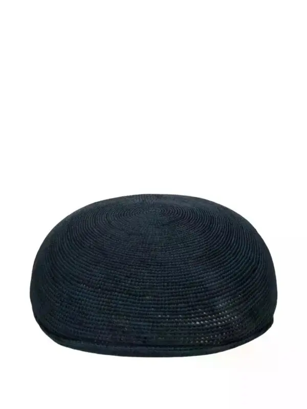 Borsalino Woven Flat Cap - Blue