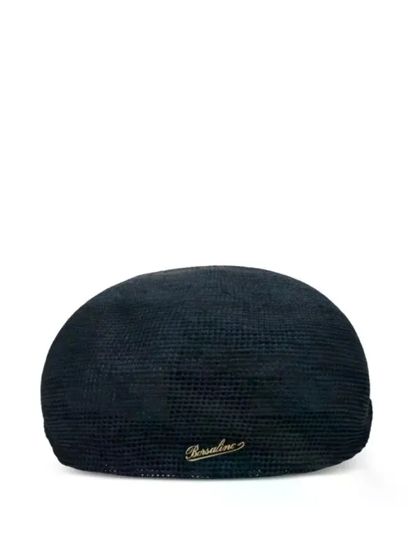 Borsalino Woven Flat Cap - Blue
