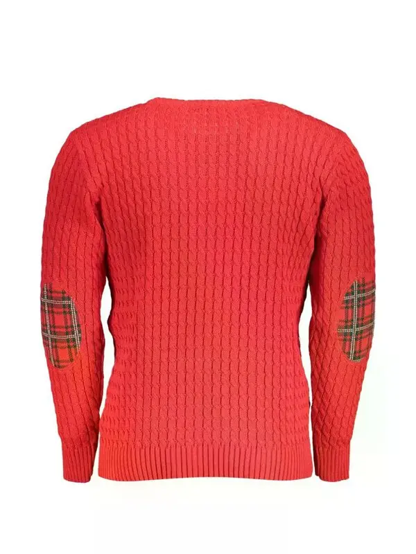 U.S. Grand Cable-knit Jumper With Elbow Patches