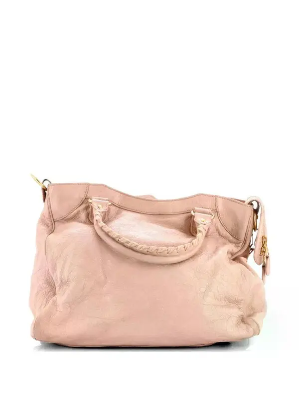 Balenciaga Giant Studs Leather Satchel