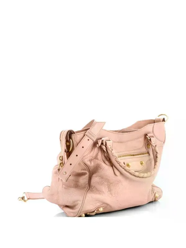 Balenciaga Giant Studs Leather Satchel