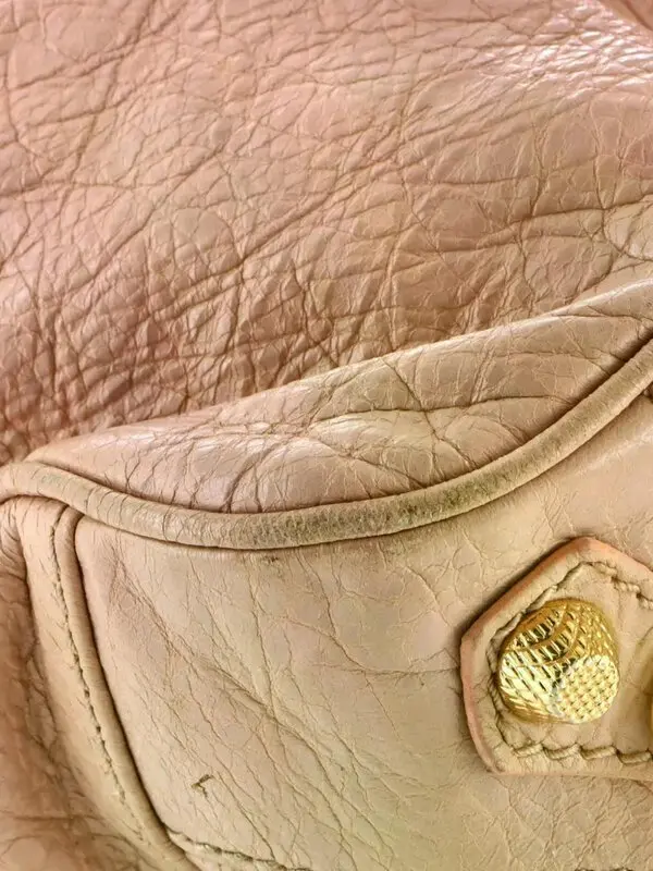 Balenciaga Giant Studs Leather Satchel
