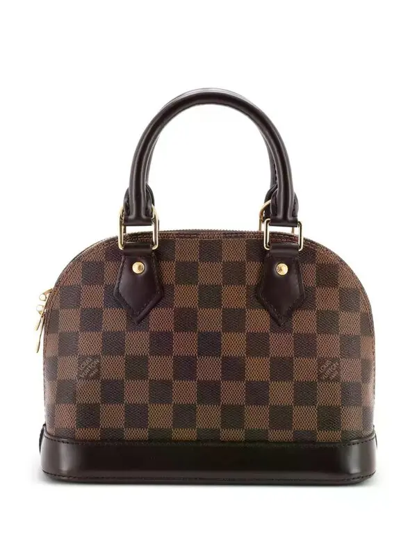 LOUIS VUITTON Alma Bb Damier Shoulder Bag - Brown