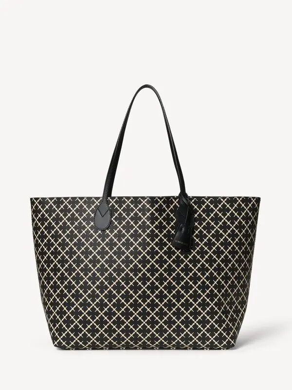 BY MALENE BIRGER Abi Printed Tote Bag - Black