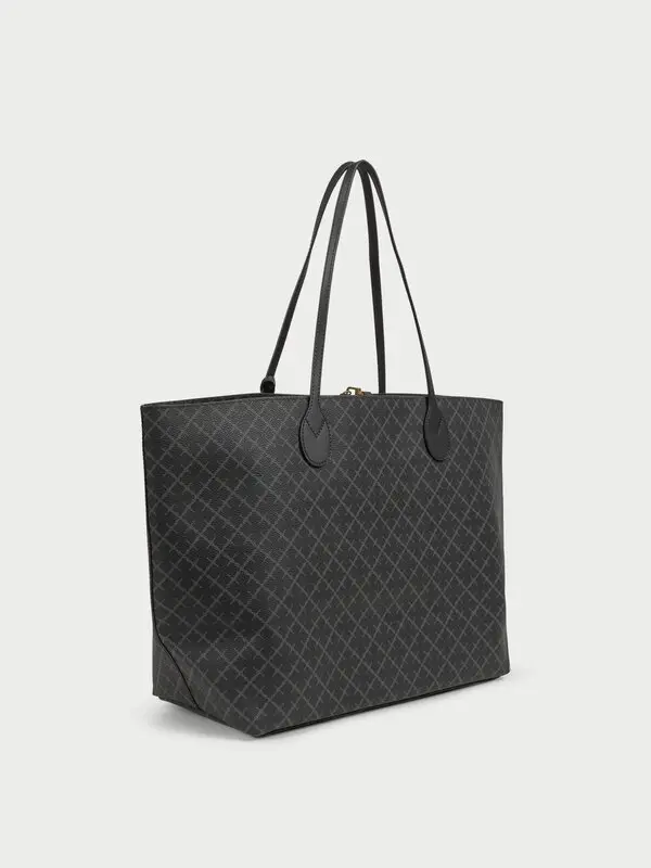 BY MALENE BIRGER Abi Printed Tote Bag - Charcoal