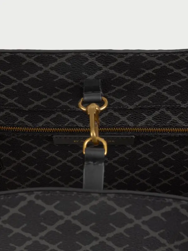 BY MALENE BIRGER Abi Printed Tote Bag - Charcoal