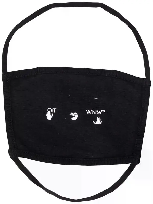 Off-White Logo-print Face Mask - Black