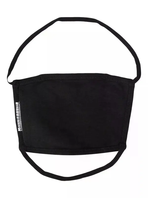 Off-White Mask Printed Face Mask - Black