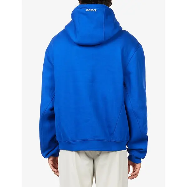 Reese Cooper Script-logo Relaxed-fit Cotton-fleece Hoodie